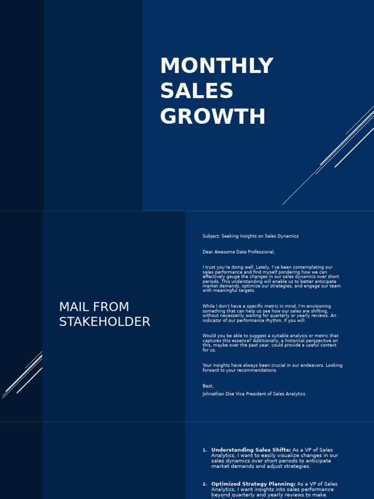 Monthly Sales Growth | PDF | Analytics | Performance Indicator
