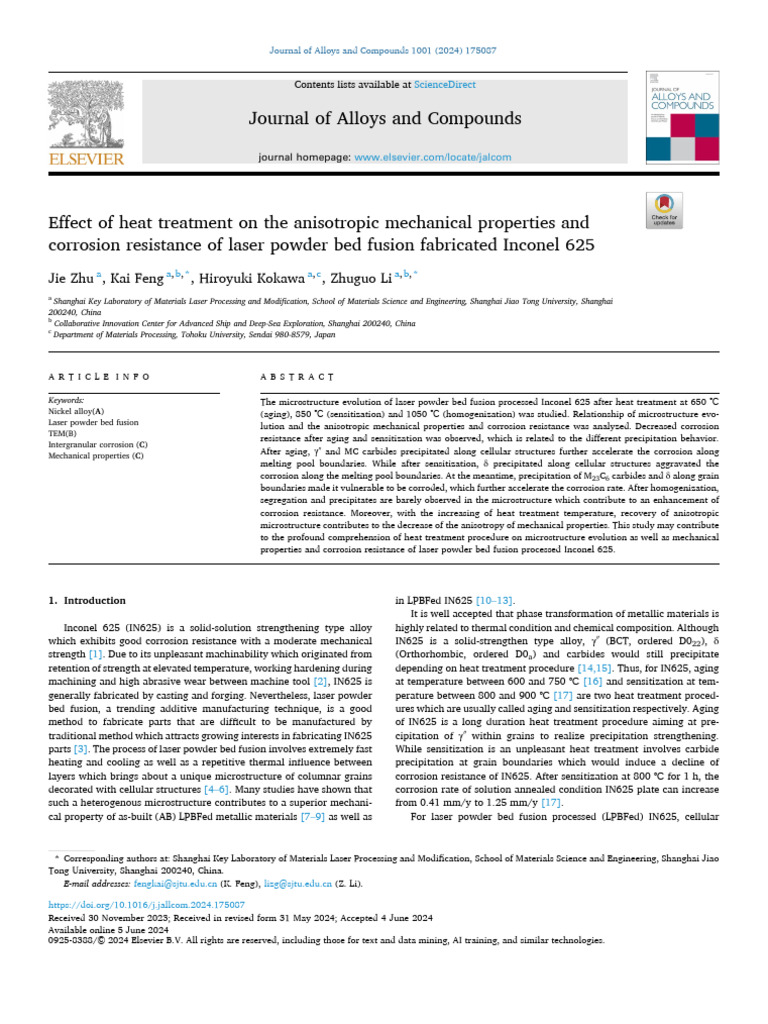 Effect of Heat Treatment On The Anisotropic Mechanical Properties | PDF | Heat Treating | Yield ...