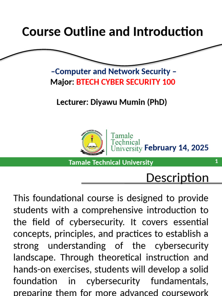 Course outline and Intro. | PDF | Cryptanalysis | Cipher