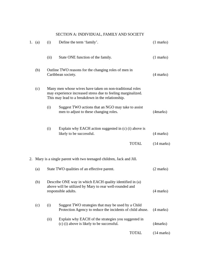Social Studies Paper 2 Questions 2025 | PDF