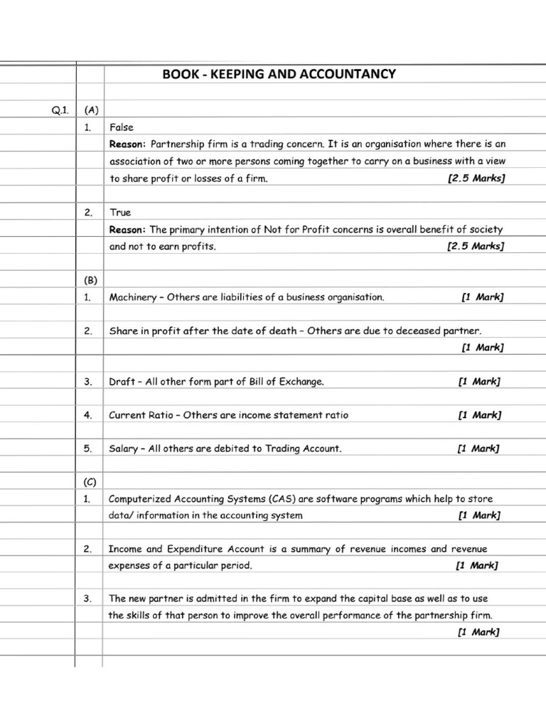 BK Model - 3 Answer | PDF