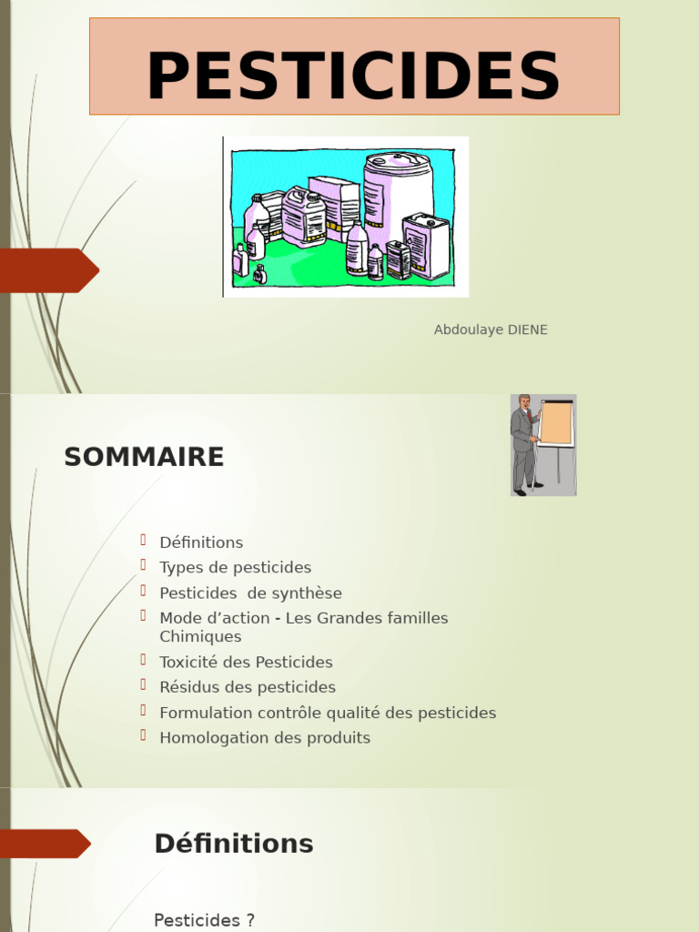 Pesticides : Types et Utilisations | PDF | Pesticide | Insecticide