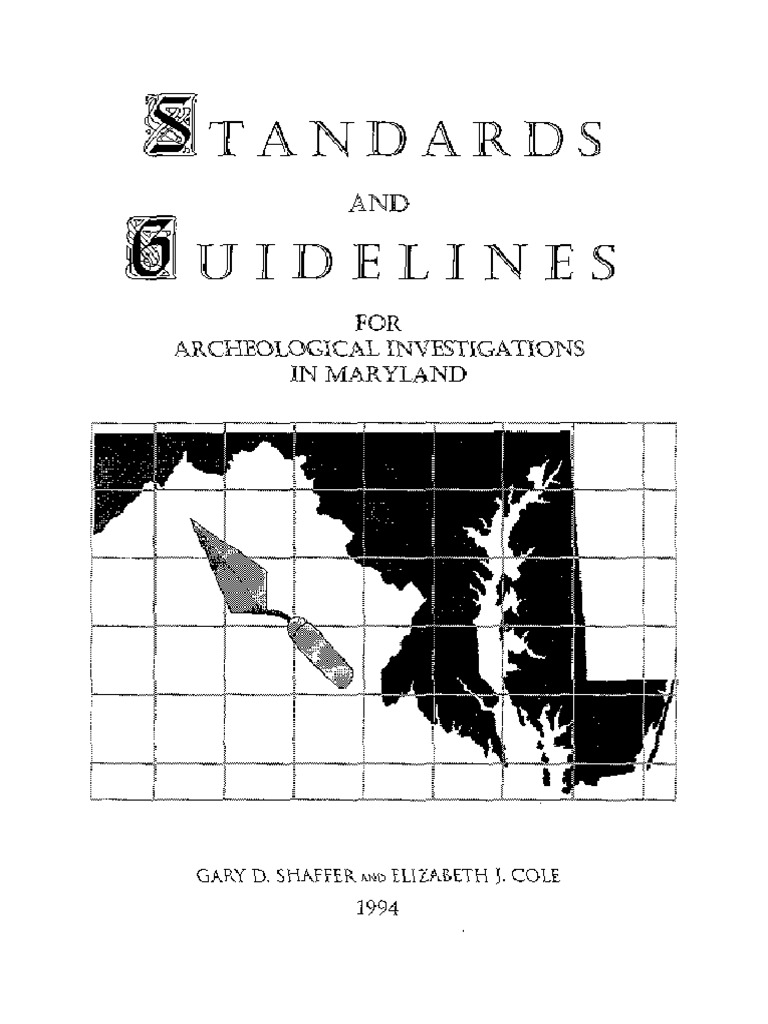 Shaffer - & - Cole-Standards and Guidelines For Archeological ...