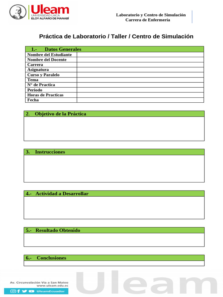 Formato de Práctica | PDF
