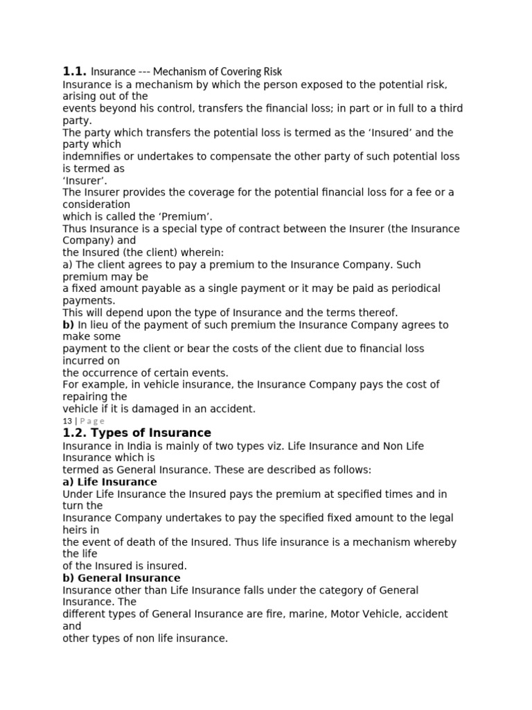 insurane | PDF | Insurance | Indemnity