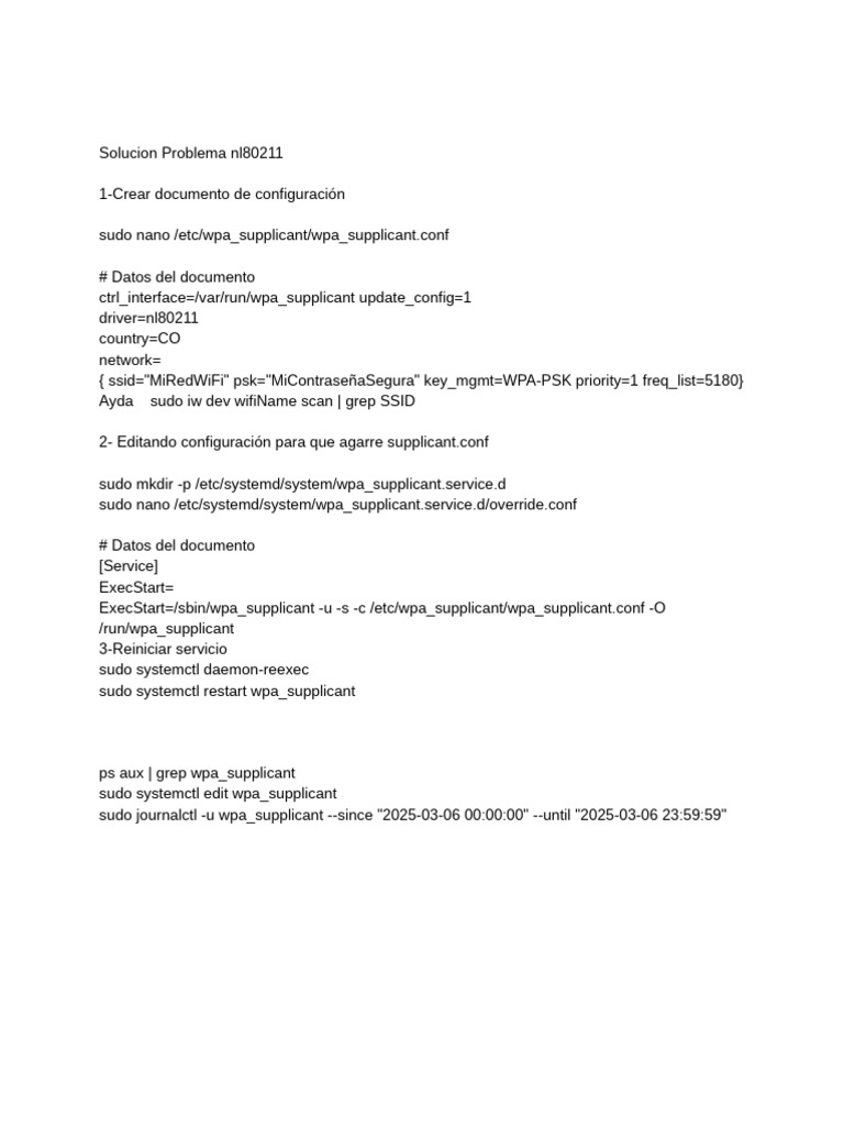 Solucion nl80211 Linux Wifi | PDF