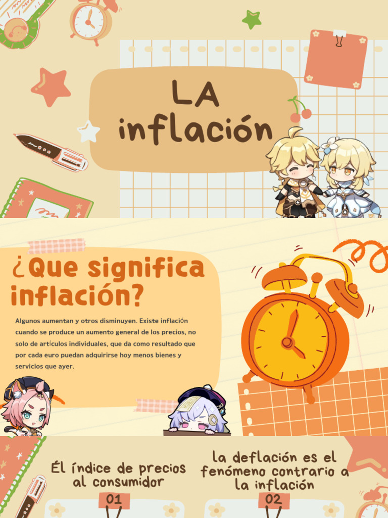 Yellow Cute Pastel Group Project Presentation | PDF | Inflación | Precios