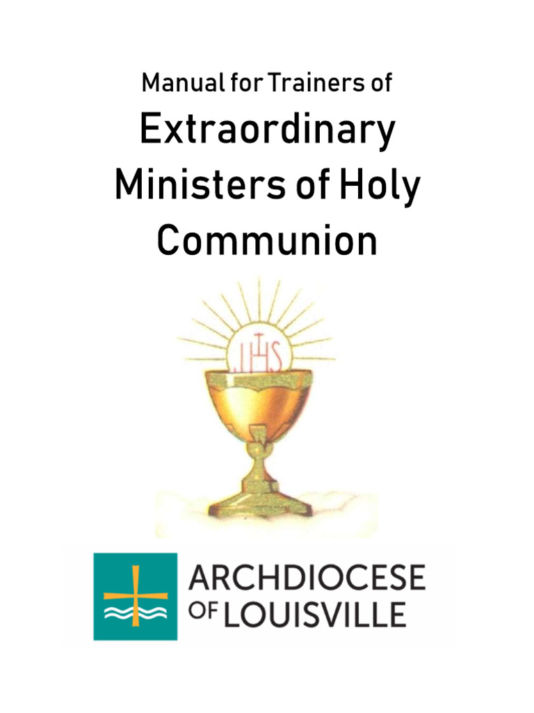 Guide for Communion Ministers Training | PDF | Eucharist | Mass (Liturgy)