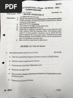 RGUHS 1st BPT Jan 2022 QP Question Paper BPT | PDF | Metabolism ...