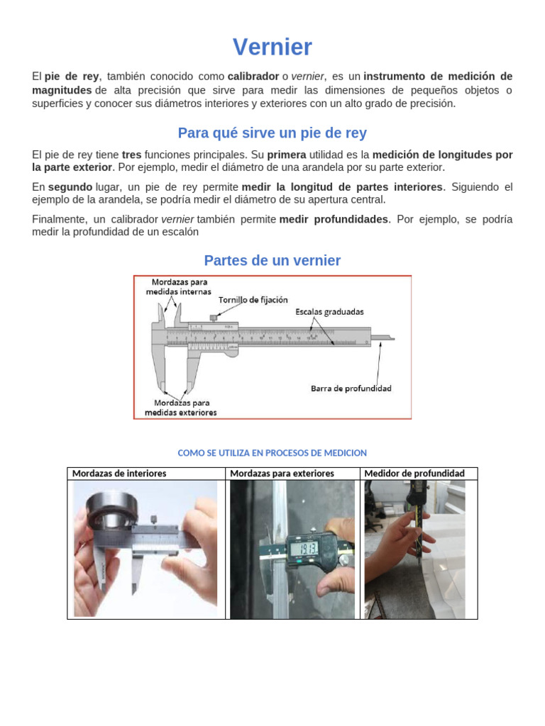 Vernier | PDF