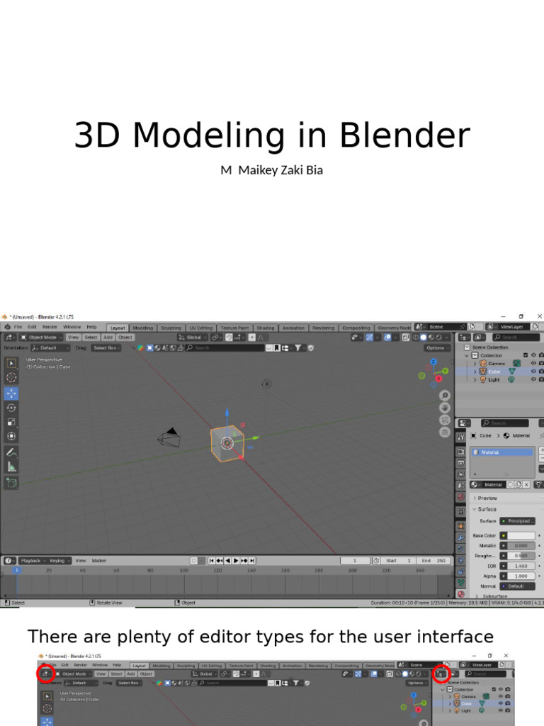 1-p-3D Modeling in Blender Practical | PDF