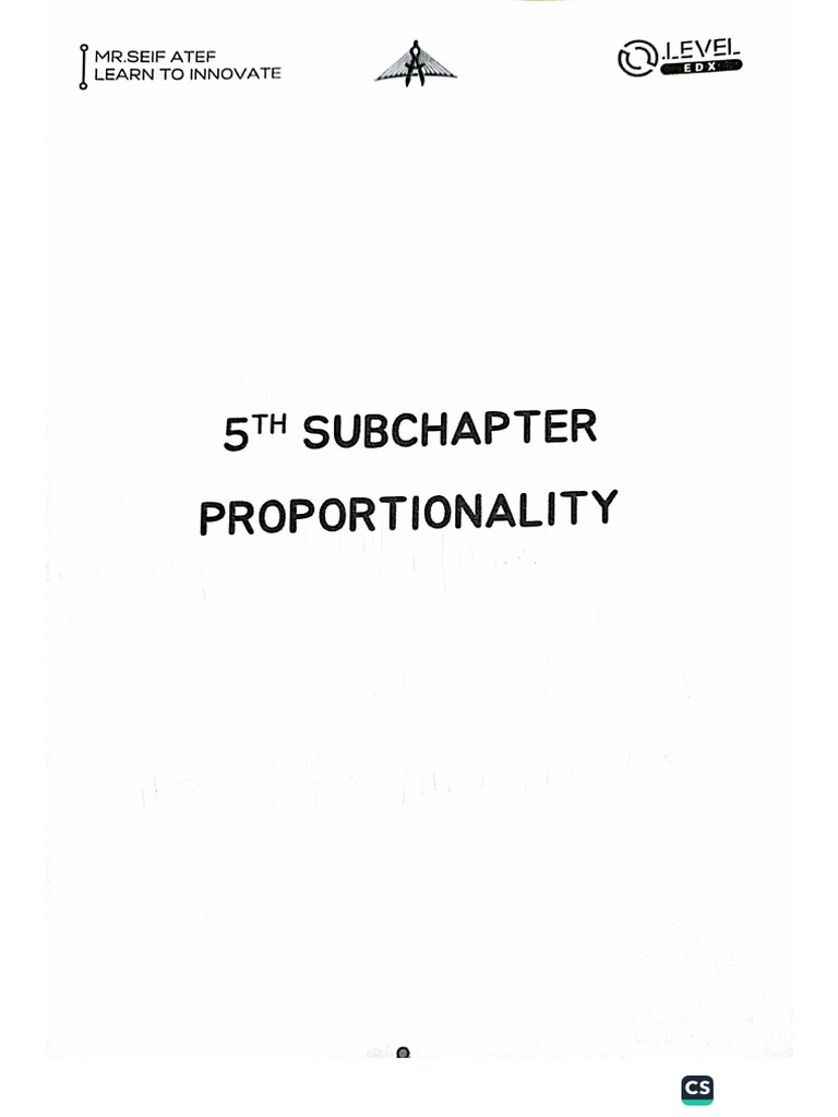 Proportionality | PDF