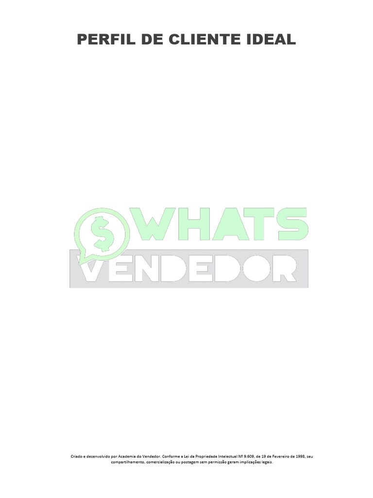Perfil de Cliente Ideal: Guia Prático | PDF