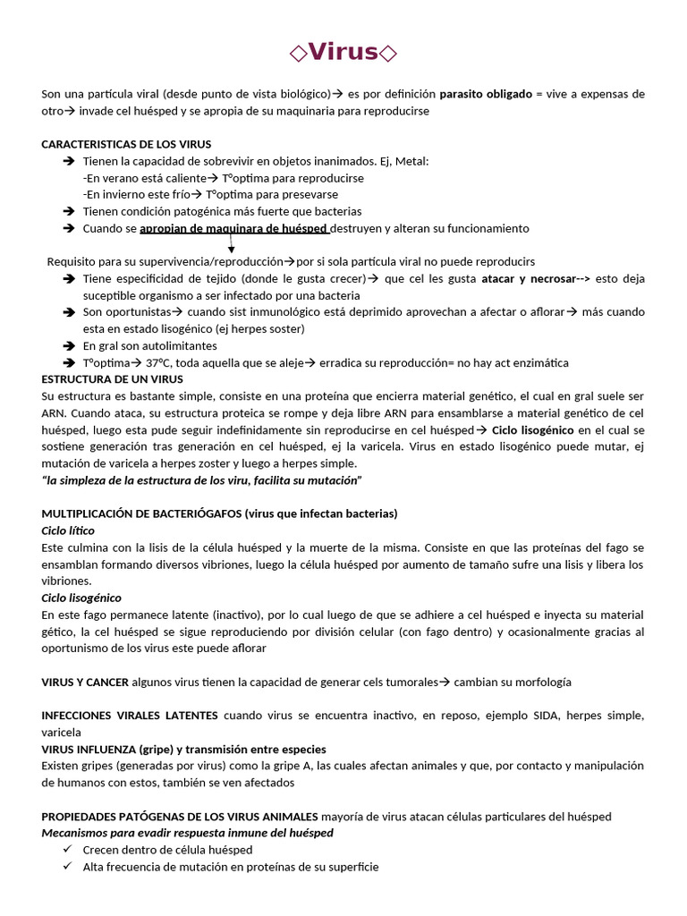 RESUMEN MICRO Parte 2 | PDF | Virus | Micotoxinas