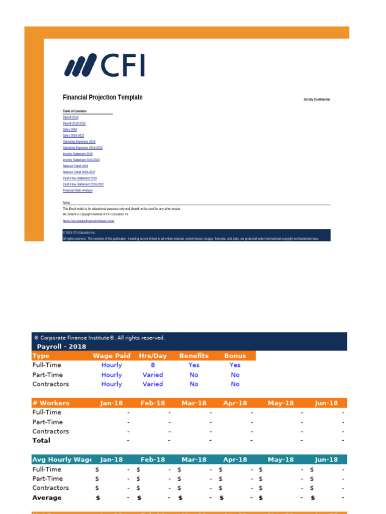 CFI-Financial-Projection-Template | PDF