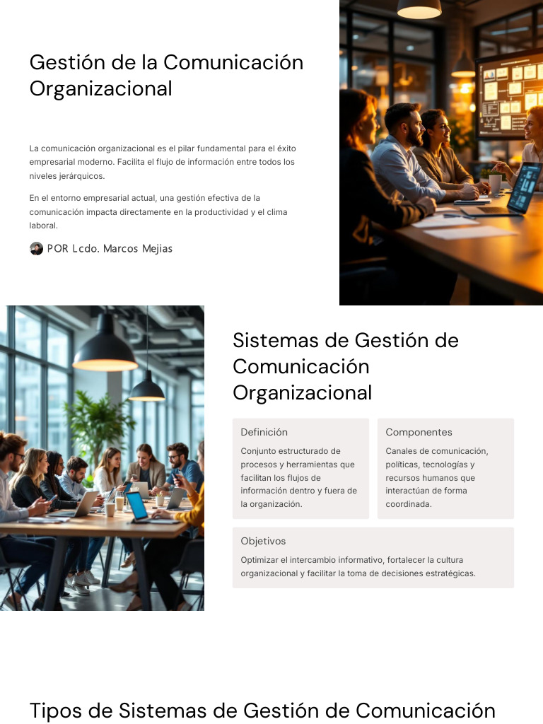 Gestion de La Comunicacion Organizacional PDF | PDF | Datos | Business