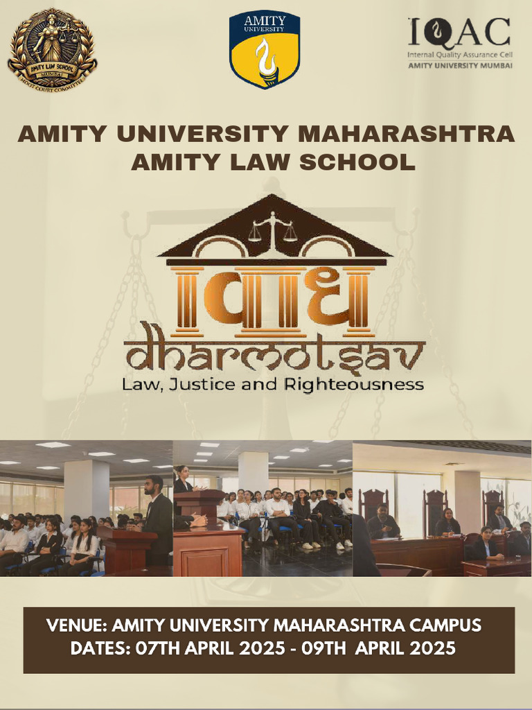 Vidhi Dharmotsav Brochure - Amity University Maharashtra - Compressed ...