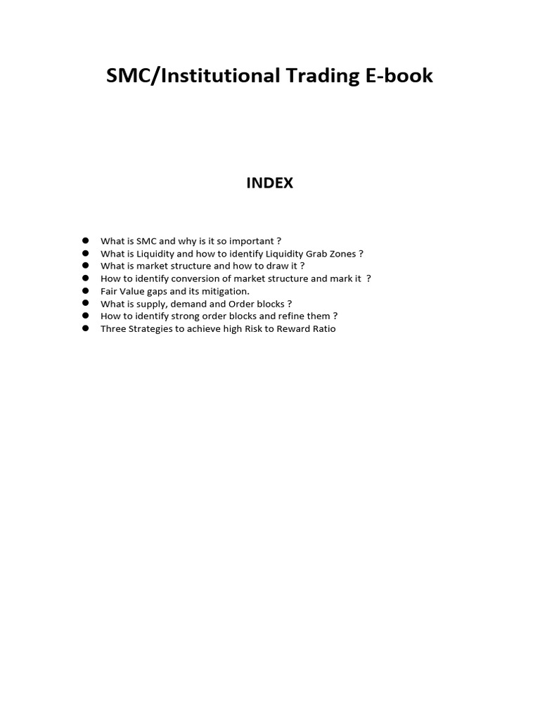 SMC pdf file | PDF | Market Trend | Market Liquidity