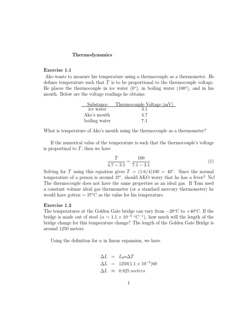 Tutorials On Thermodynamics 07-10-2024 | PDF | Gases | Temperature