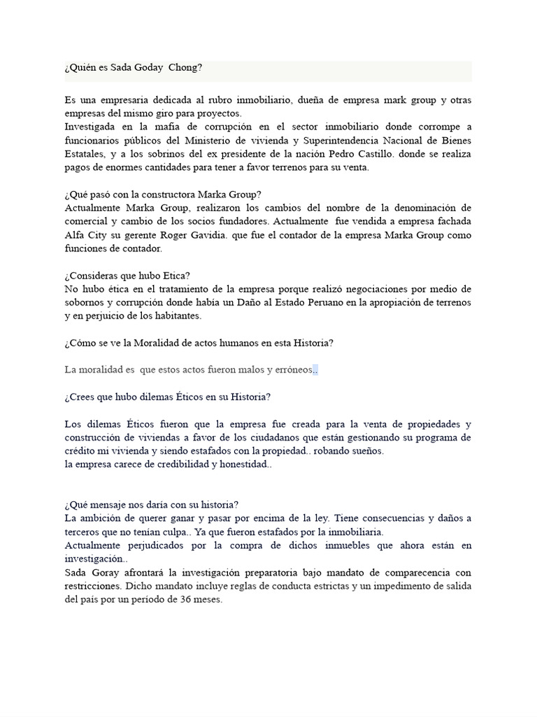 Caso Sara Goday | PDF