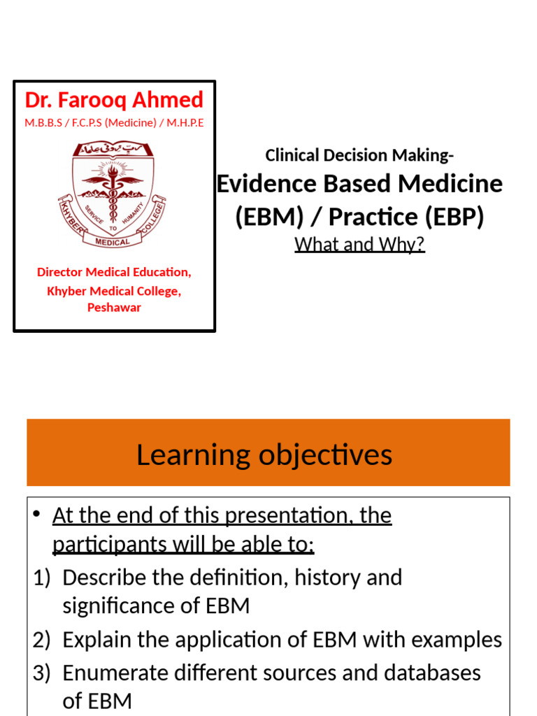 Understanding Evidence-Based Medicine | PDF | Evidence Based Medicine ...