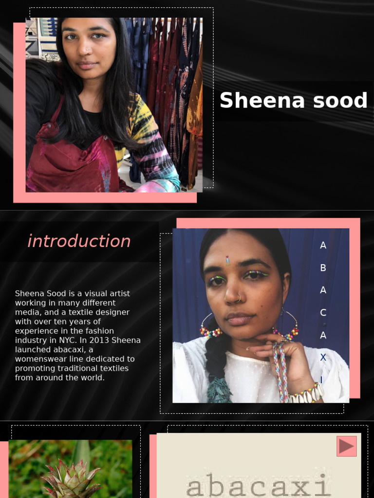 Sheena Sood: Abacaxi Womenswear Designer | PDF