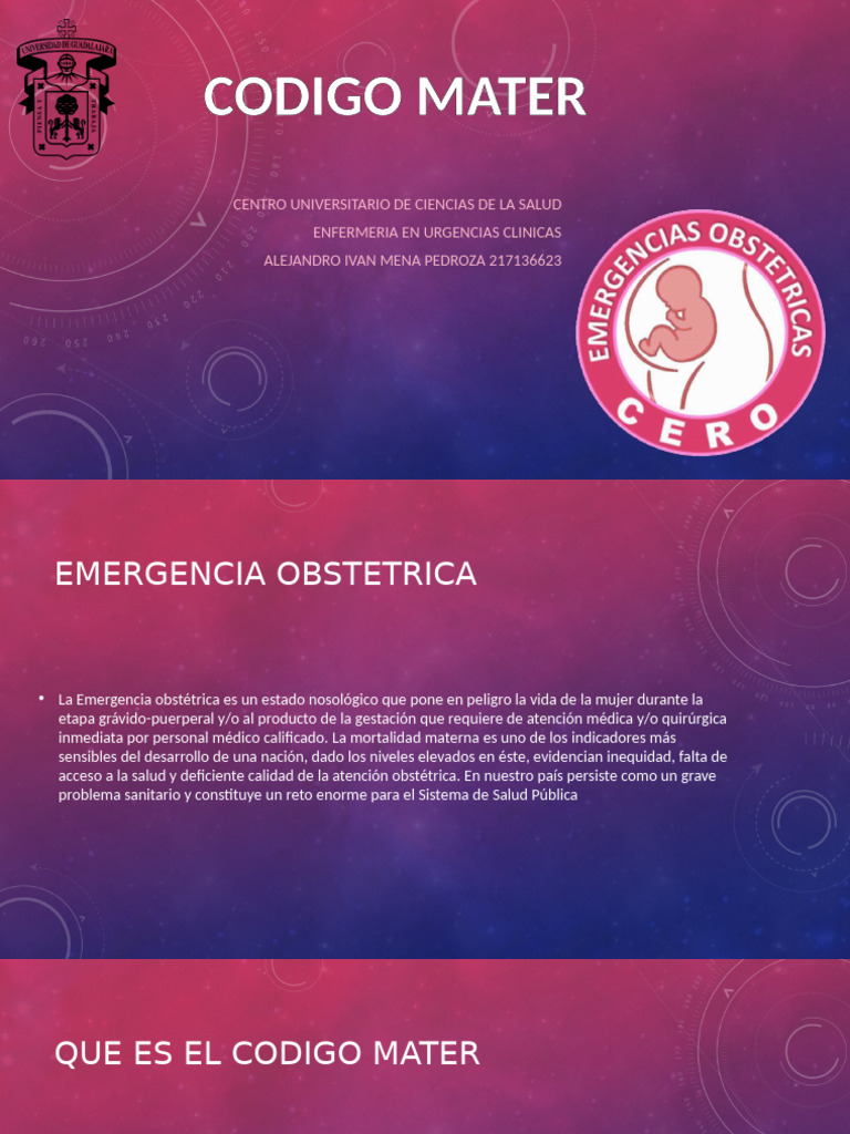 Codigo Mater | PDF | Parto | Septicemia