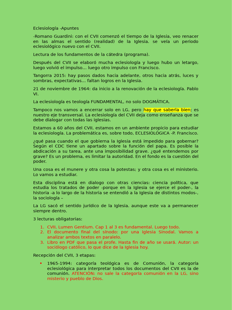 Eclesiología y Renovación Post-CVII | PDF | obispo | Papa