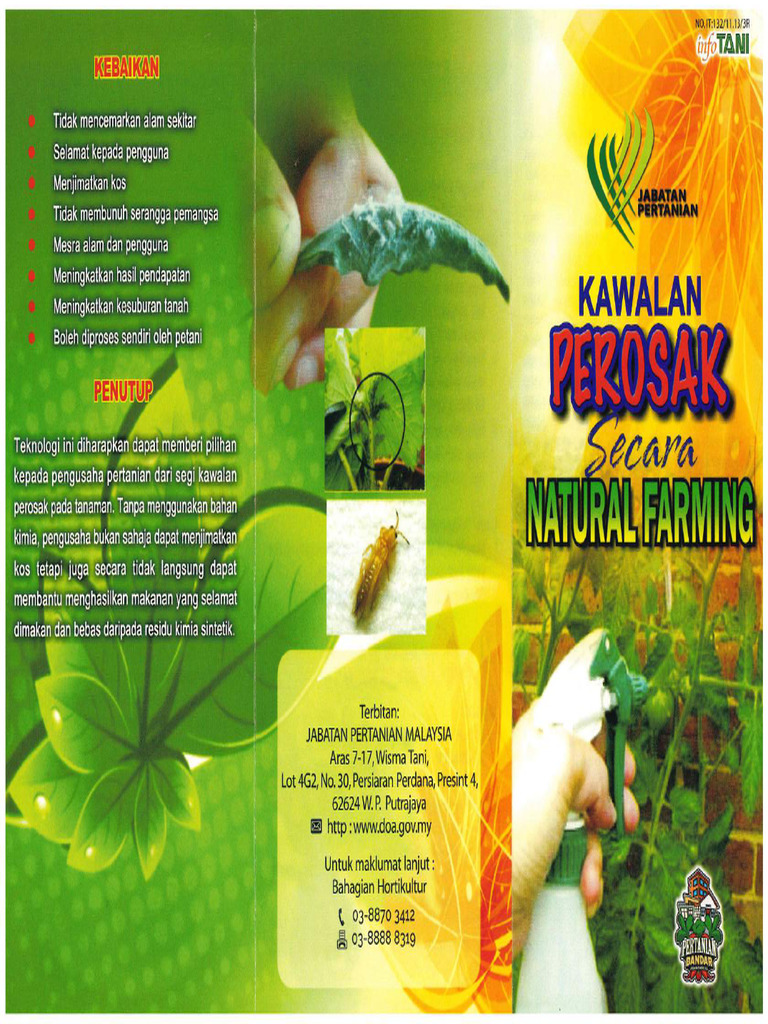 Pamplet Kawalan Perosak Secara Natural Farming | PDF