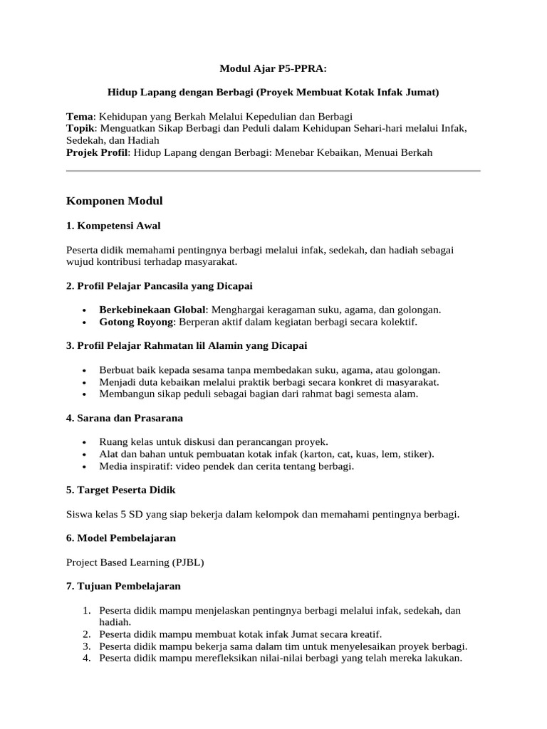 Modul Ajar P5 | PDF