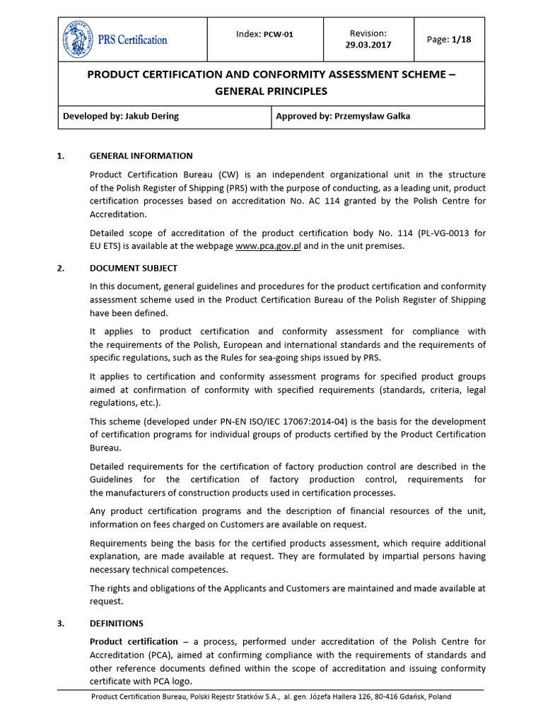 product_certification_scheme_general_principles | PDF | Audit ...