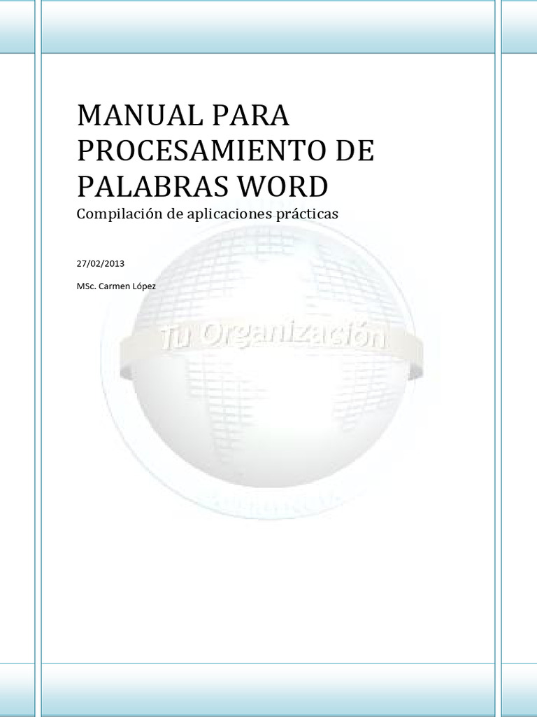 2 - Manual de WORD 2007 | PDF | Botón (Computación) | Ventana (informática)