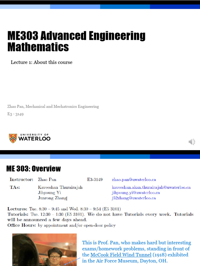 Lect 01 | PDF | Partial Differential Equation | Ordinary Differential Equation