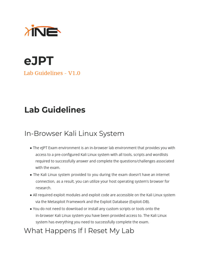 eJPT Lab Guidelines Updated | PDF | Remote Desktop Services | Computer Keyboard