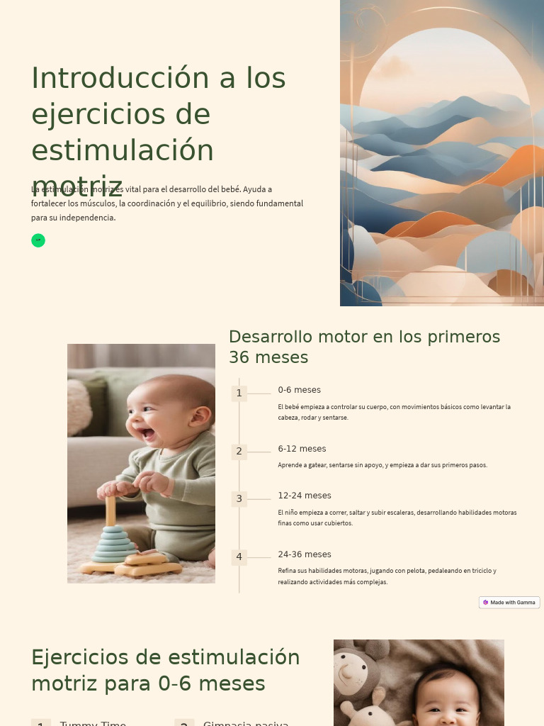 Introduccion A Los Ejercicios de Estimulacion Motriz | PDF | Masaje | Percepción