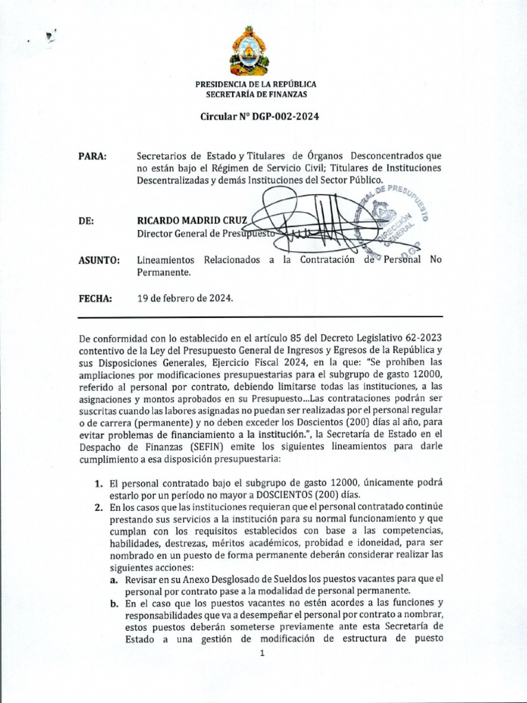 Circular DGP 002 2024 | PDF