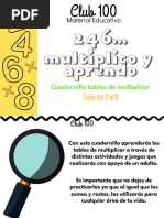 Tablas de Multiplicar 2 Al 9 | PDF