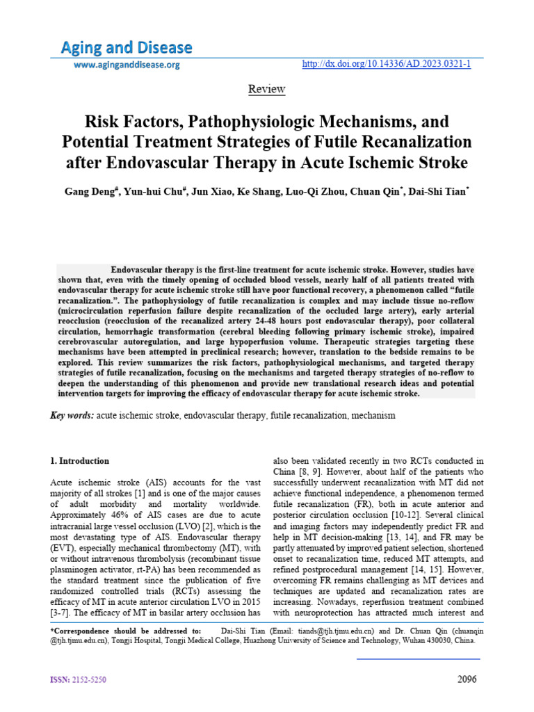 Risk Factors, Pathophysiologic Mechanisms, and Potential Treatment ...