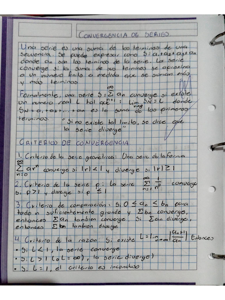 T9 Convergencias de series(1) | PDF