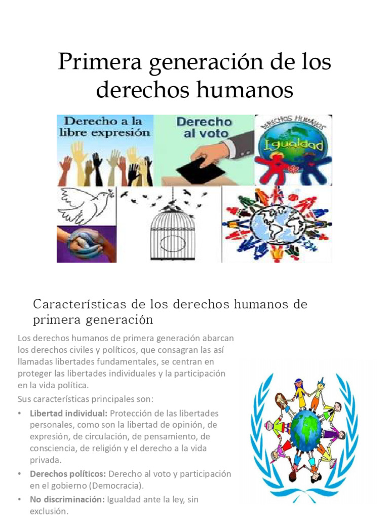 Primera Generación de Los Derechos Humanos | PDF | Derechos humanos ...