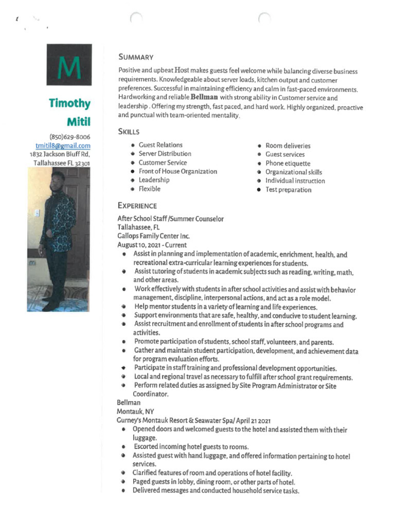 Tims Resume | PDF