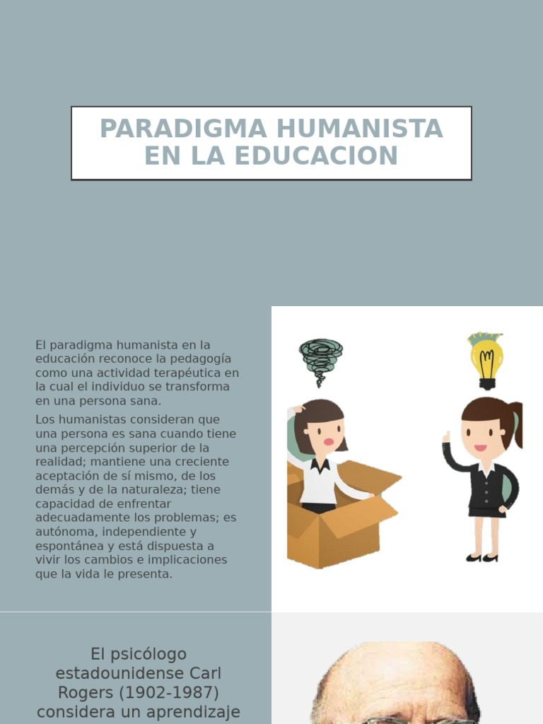Paradigma Humanista En La Educacion Pdf