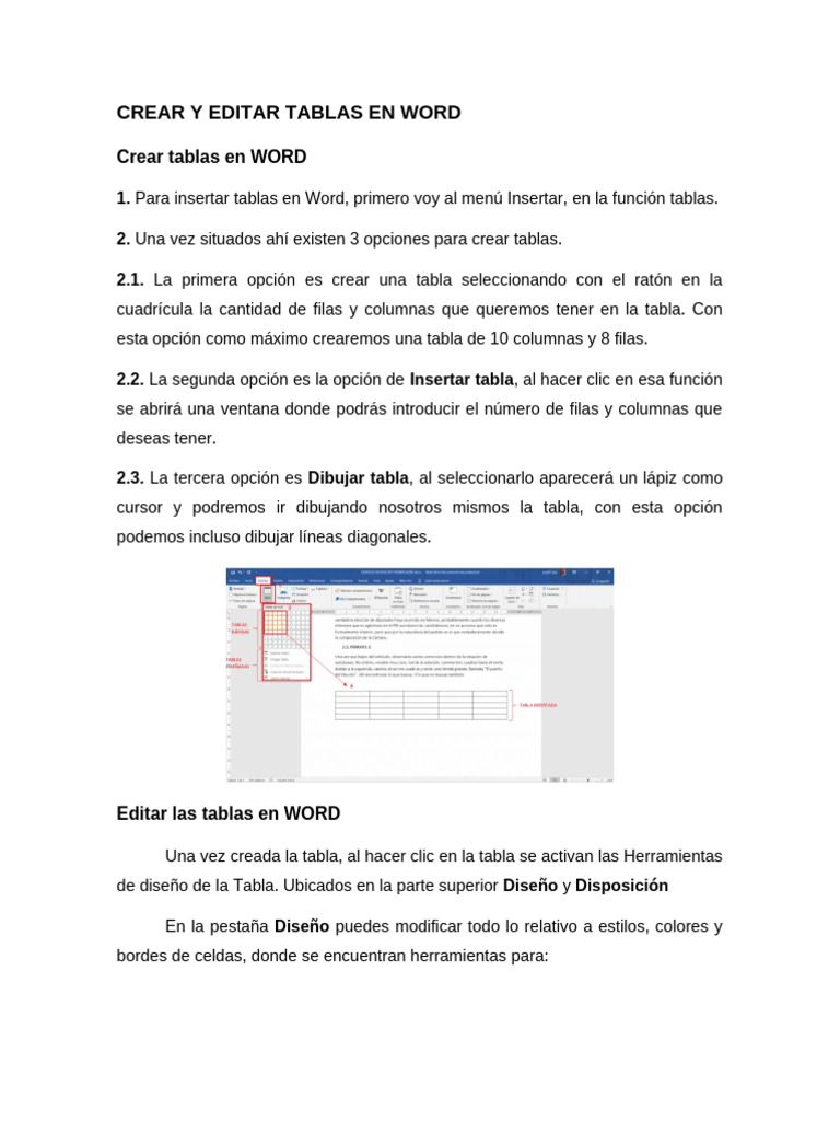 Tutorial de TABLAS EN WORD | PDF | Software