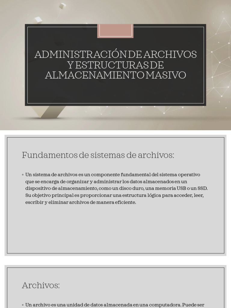 Administración de Archivos y Estructuras de Alcemanemito Masivo - 2024-02-25 - 2-08 | PDF