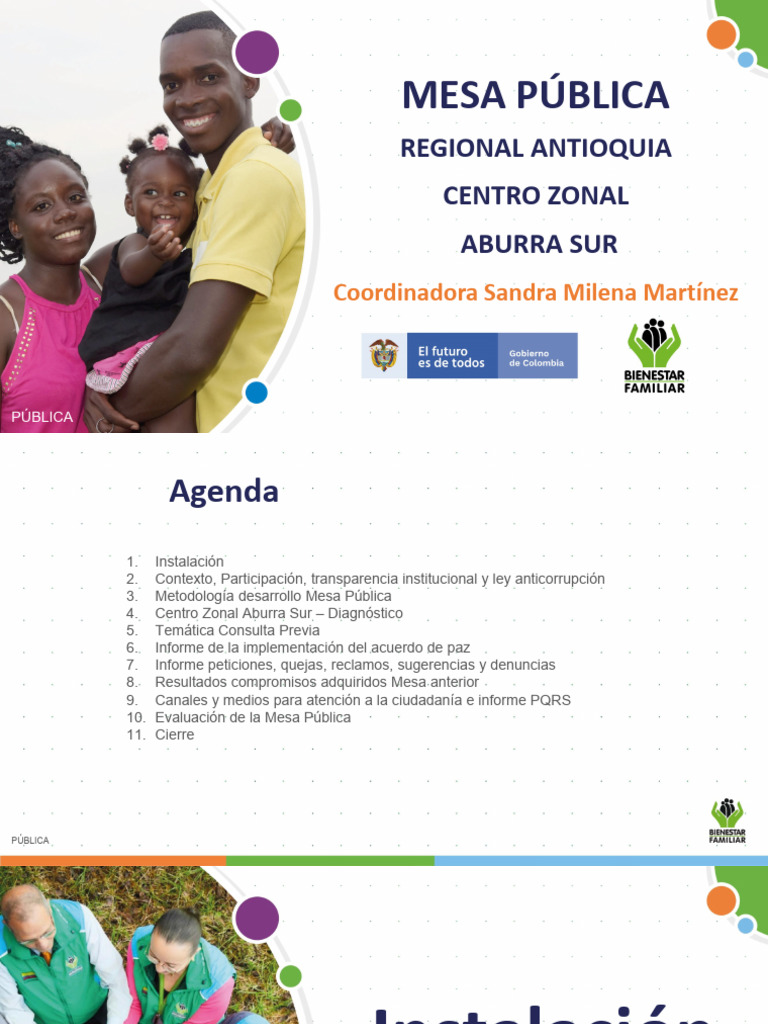Mesa Publica - Regional Antioquia - CZ Aburra Sur | PDF | Alimentos | Abuso infantil