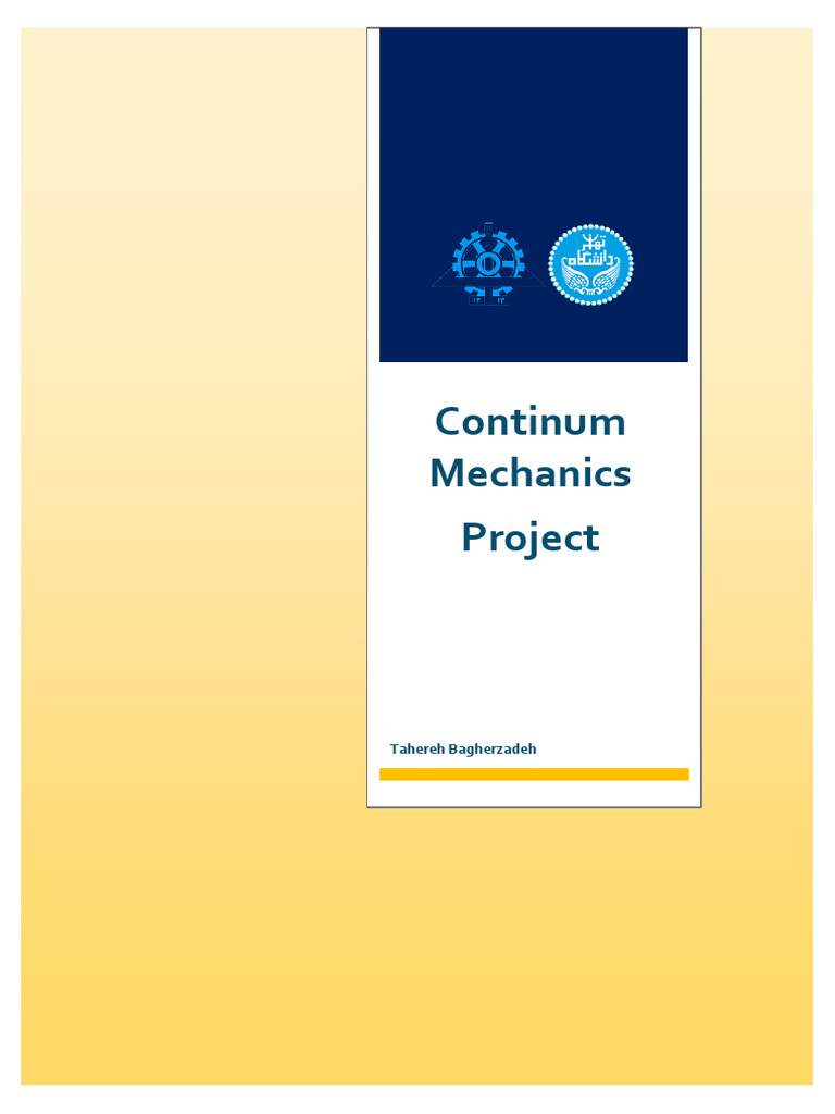 Continum Mechanics | PDF