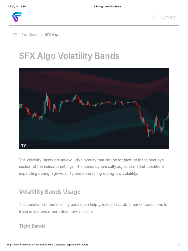 3.SFX Algo Volatility Bands | PDF | Financial Markets
