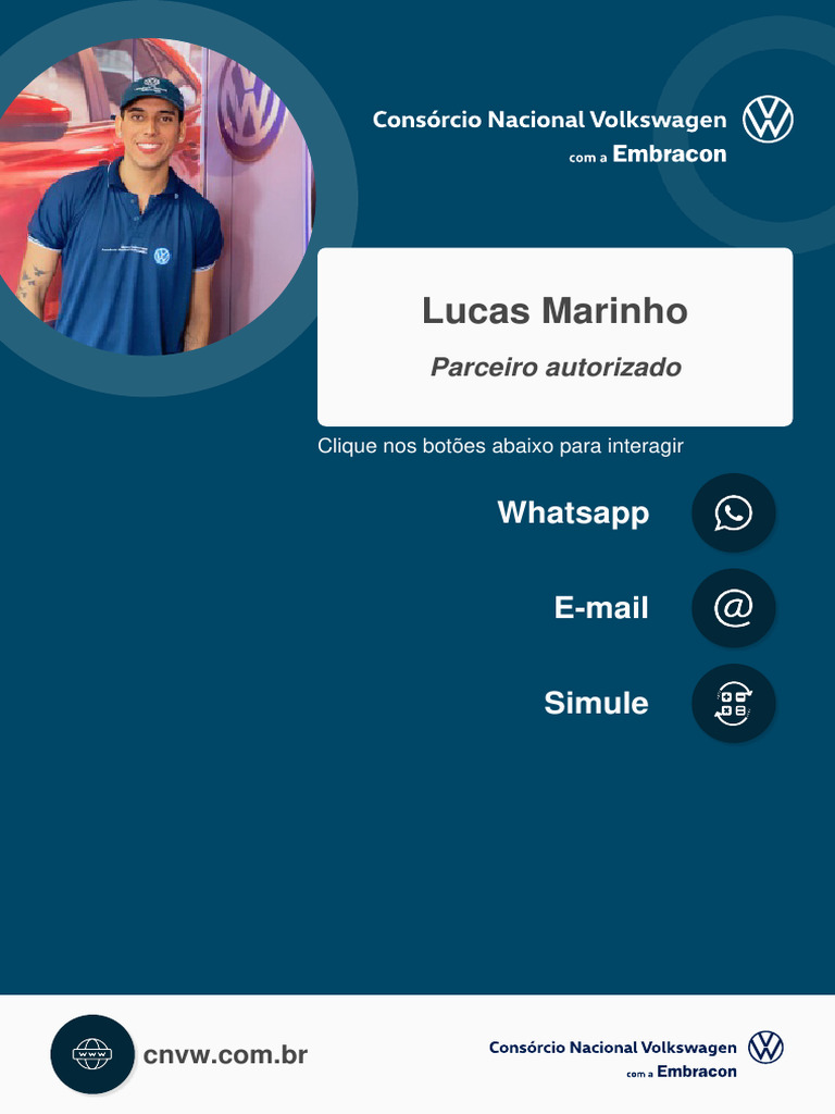 Credencial Volkswagen - Lucas Marinho | PDF