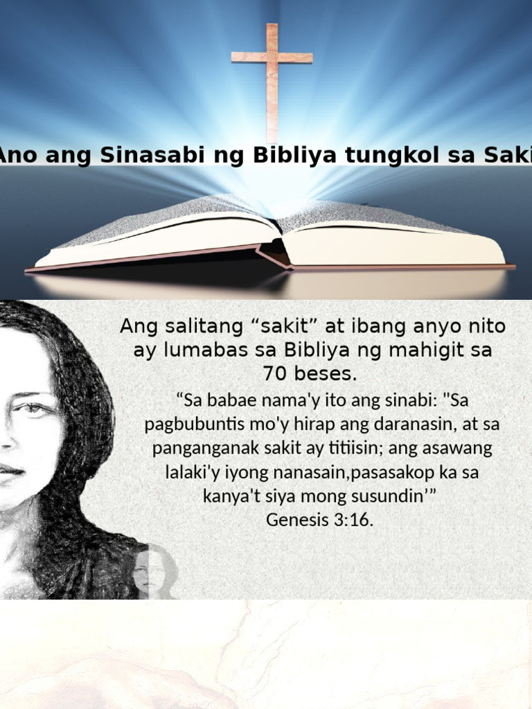 Ano Ang Sinasabi Ng Bibliya Tungkol Sa Sakit | PDF