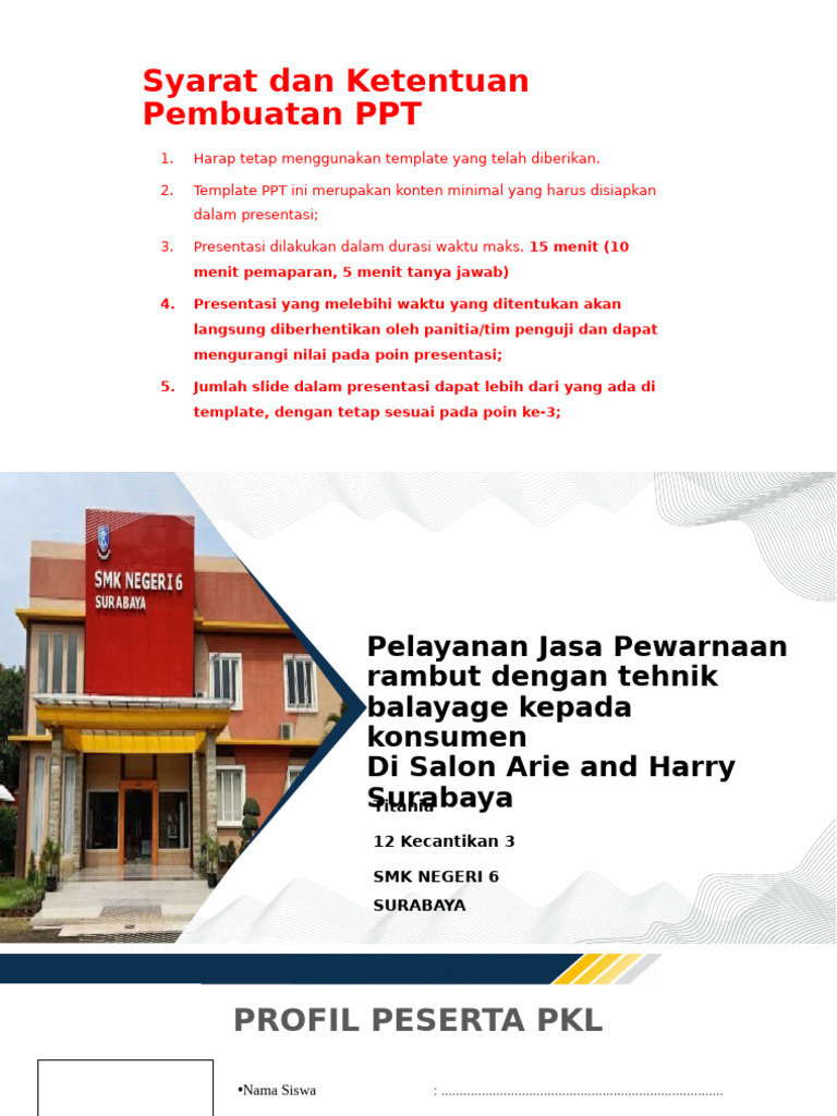 Contoh PPT Best Practice PKL | PDF